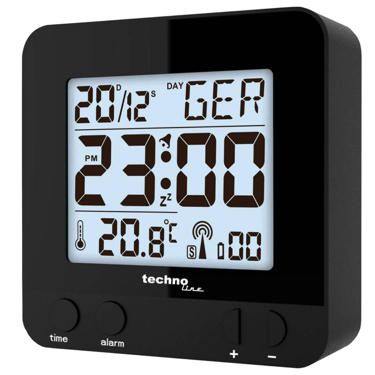 Radio Controlled Alarm Clock - Date - Temperature - Technoline WT 235 ...