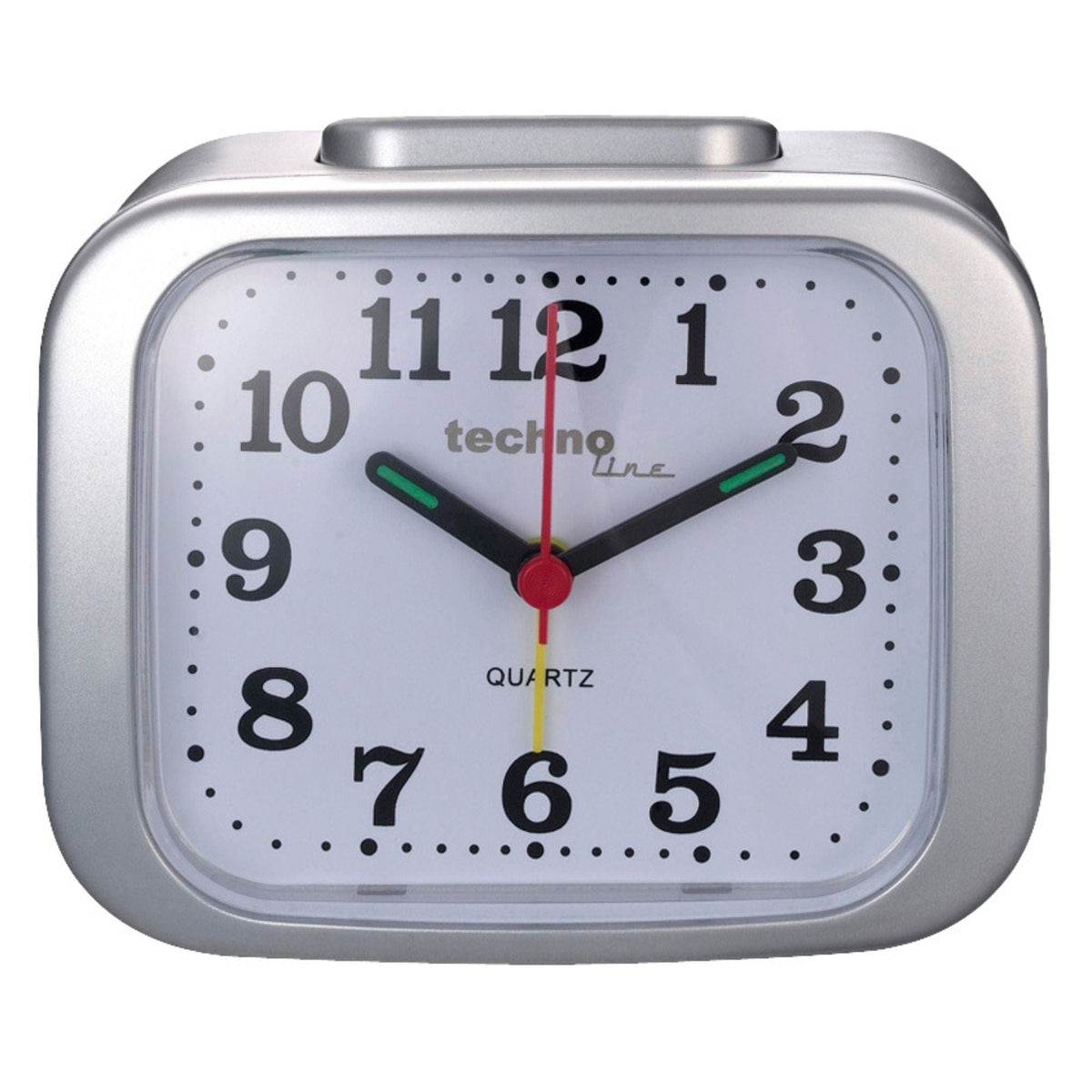 Technoline Model XL Silver - analog quartz alarm clock in retro design ...